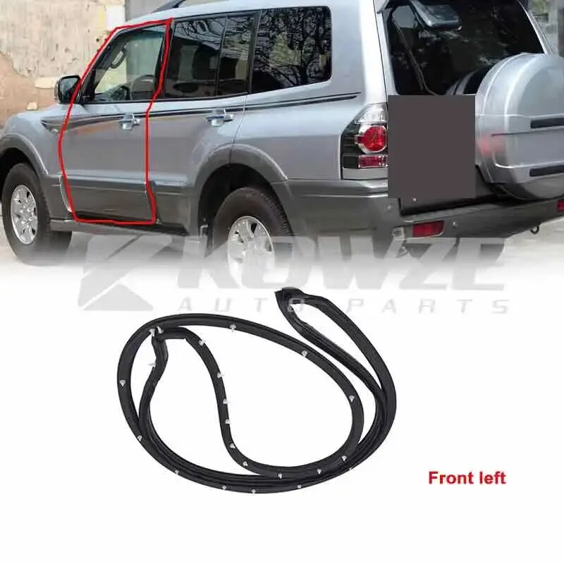 Уплотнитель дверной панели, резиновое уплотнение OTR для Mitsubishi Pajero Montero Long Wagon Shogun V7 # V9 # 2000-2006 2008 2011 Front Left
