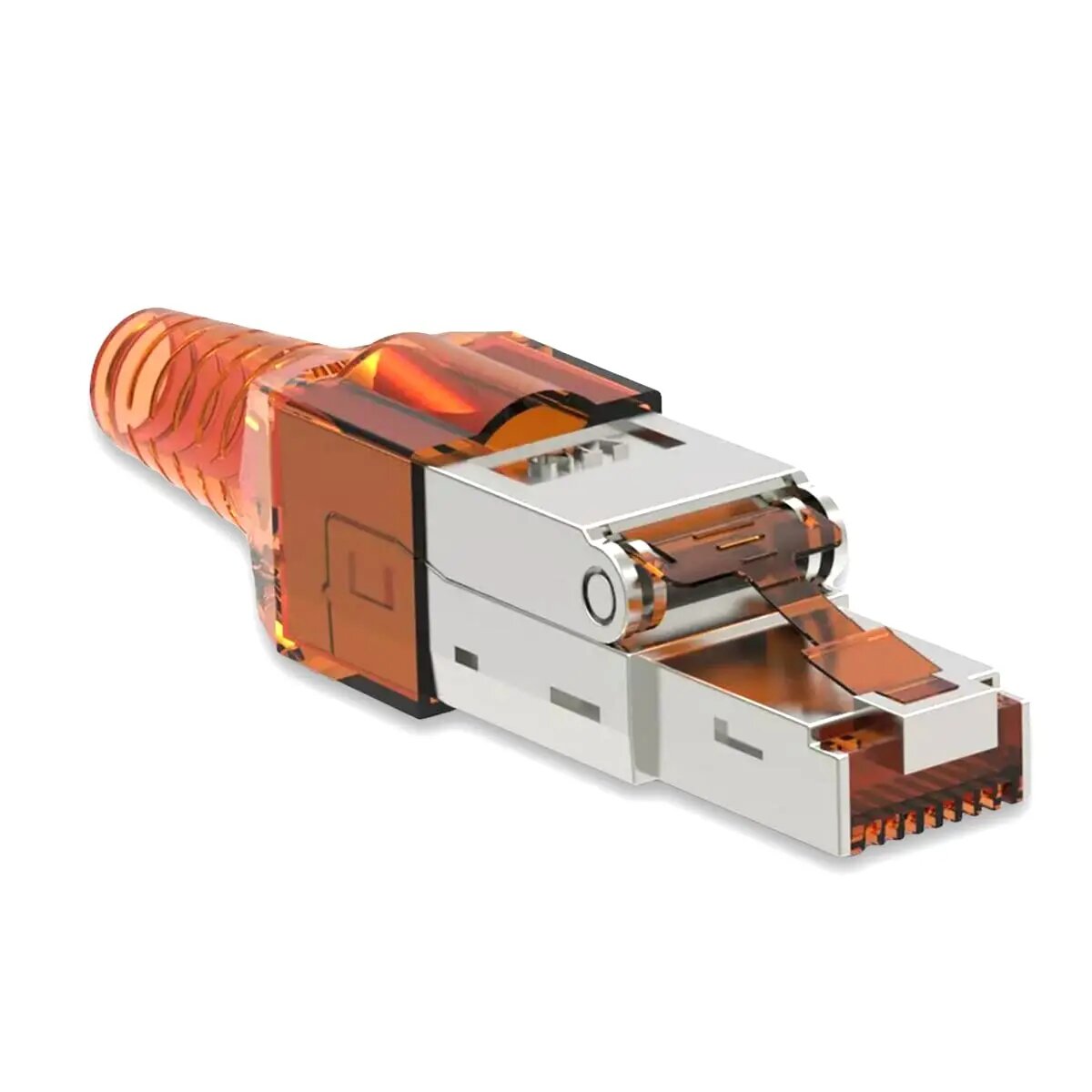 Разъем RJ45 Cat6A Orange 10шт