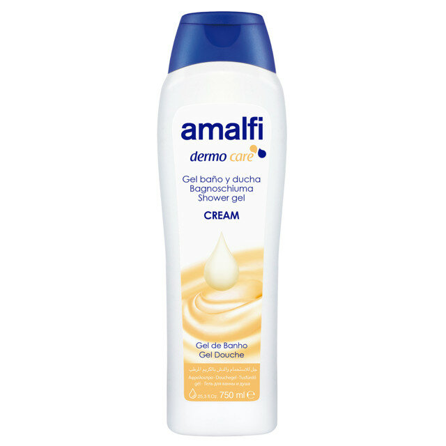 AMALFI Cream Кремовый гель для душа 750 мл - нежное увлажнение для чувствительной кожи