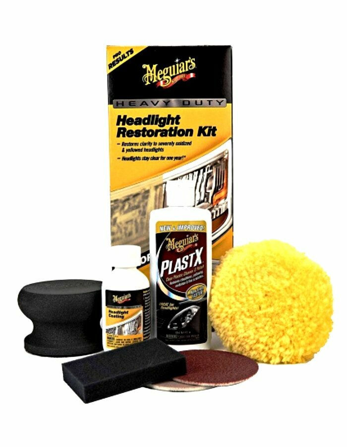 Meguiar's Полный набор для абразивного восстановления фар Heavy Duty Headlight Restoration Kit