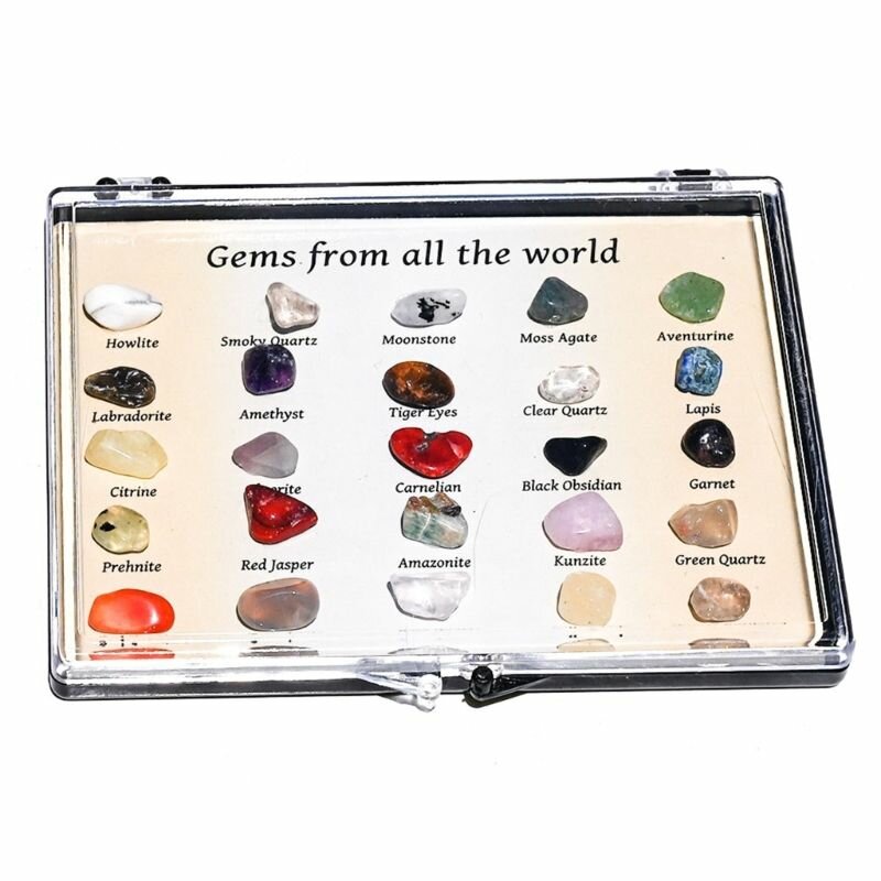 Смешанные натуральные хрустальные камни, целебный камень, измельченные кристаллы, драгоценные камни для поделок, учебные материалы по геологии