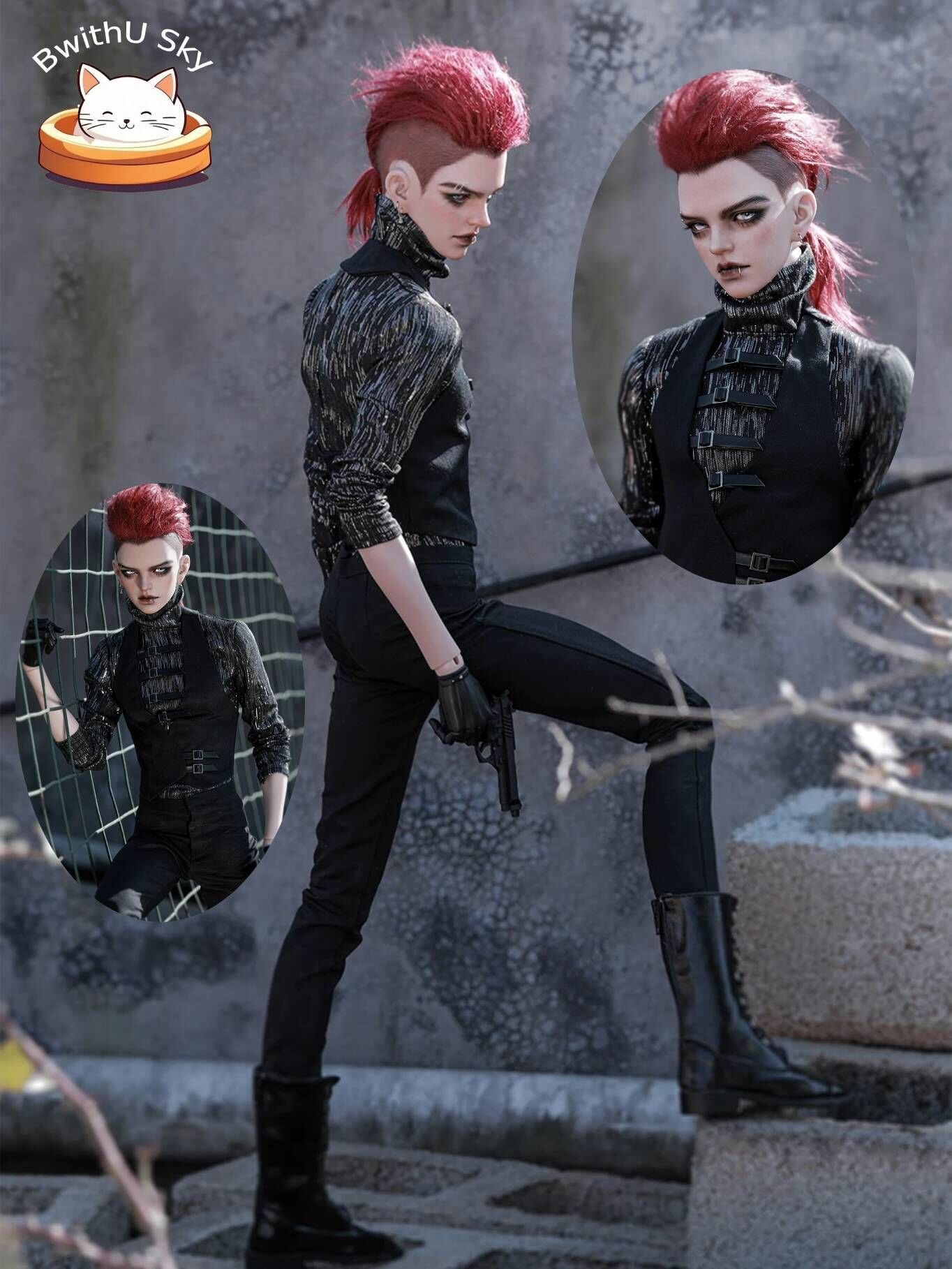 BwithU BJD Fici LLT 1/3 Игрушки из смолы, стиль Дяди Лазури, Модная модель, кукла с шариковыми шарнирами