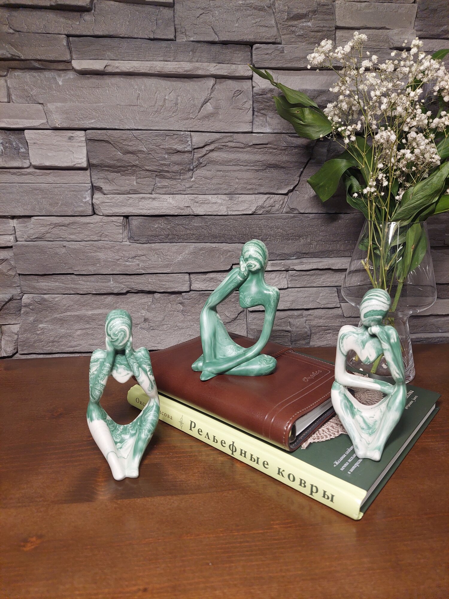 Набор статуэток "Мыслитель" из высокопрочного гипса от "Ателье декора"