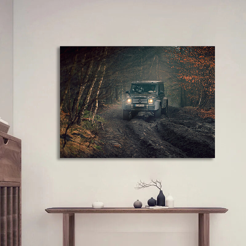Картина авто / мерседес, картины на стену для интерьера / мужчине, 20х30 см.