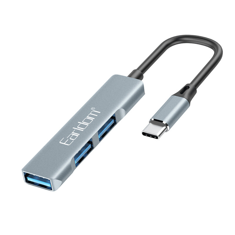 Хаб USB-C 3 x USB 3.0 Earldom разветвитель для подключения периферийных устройств ET-HUB10