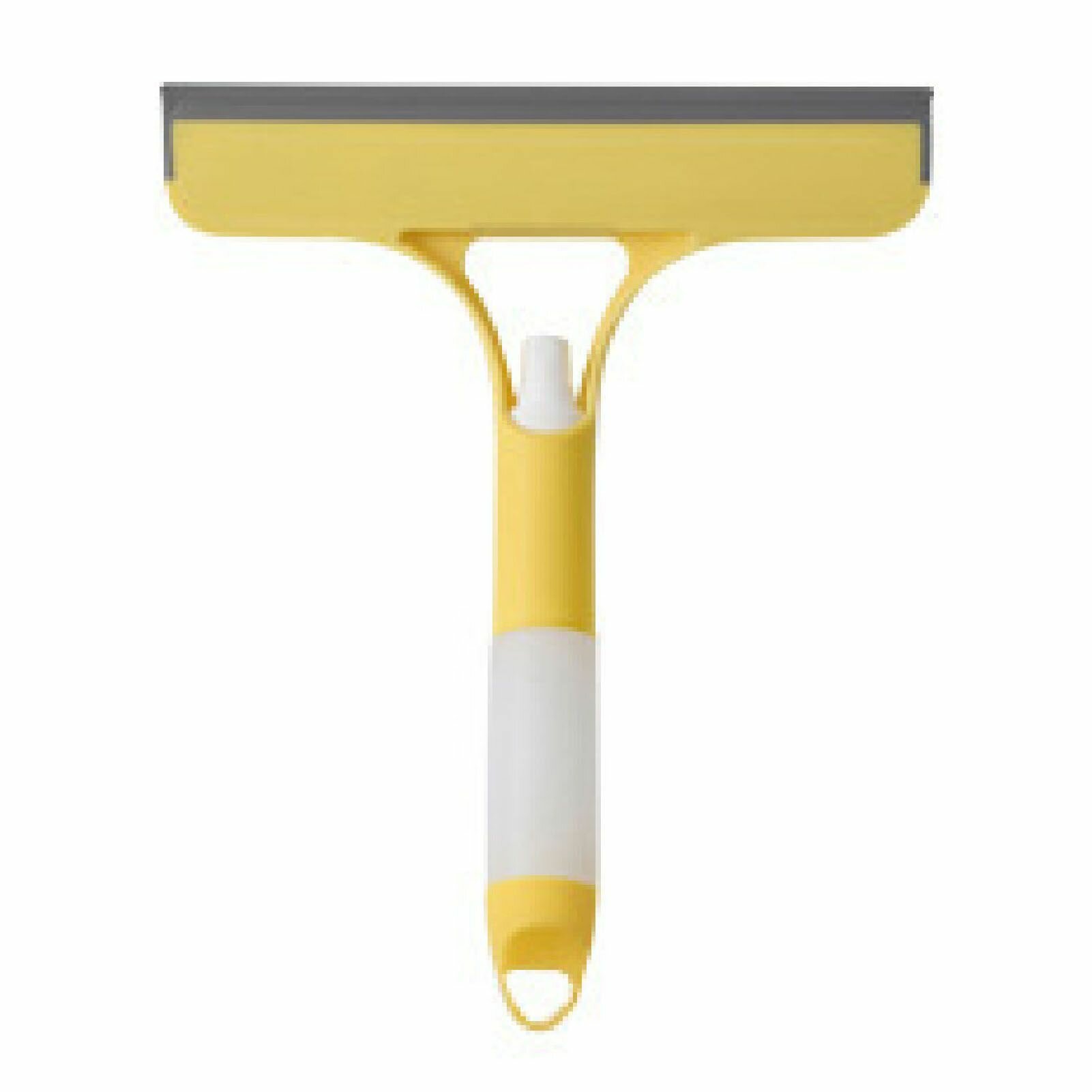 Стеклоочиститель 3 в 1 с распылителем воды, портативный скребок для мытья зеркальной плитки, эффективная желтая ручка