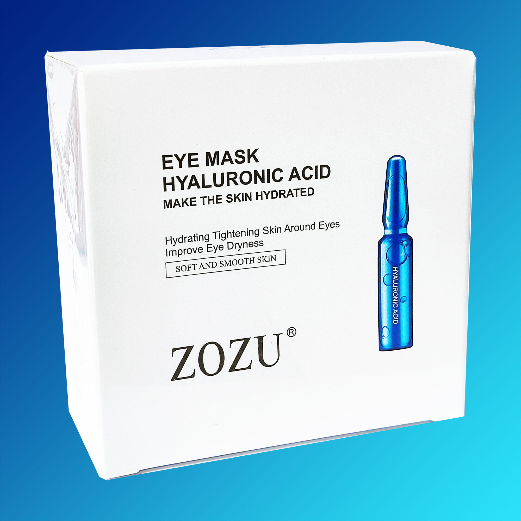 Гидрогелевые патчи для глаз с гиалуроновой кислотой, увлажняющие, подтягивающие, 60 штук