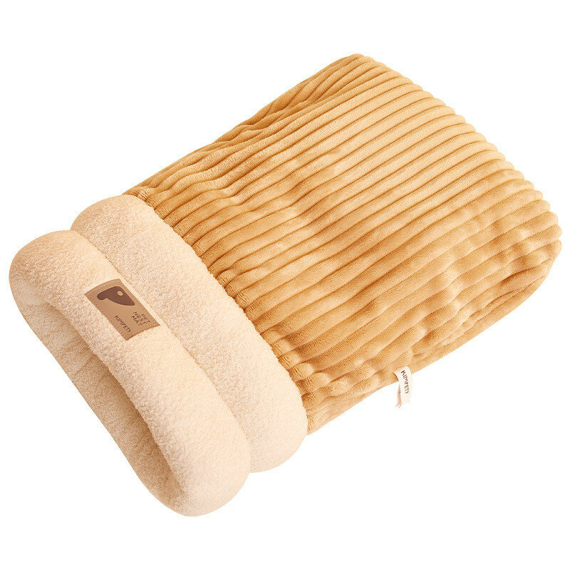 Кокон для кошек пуховый роскошный с зонтом для зимнего отдыха бежевый