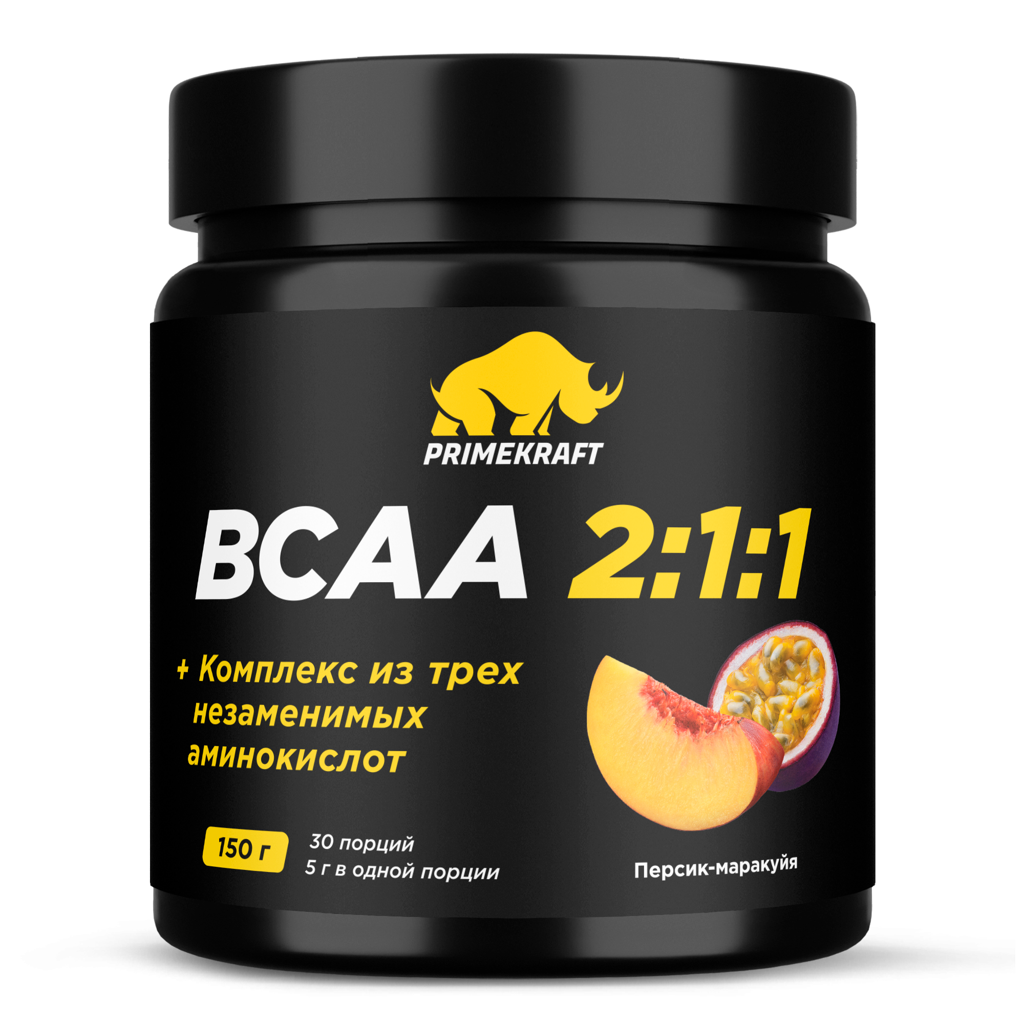 Аминокислота PrimeKraft BCAA 2:1:1 Персик Маракуйя 150 гр