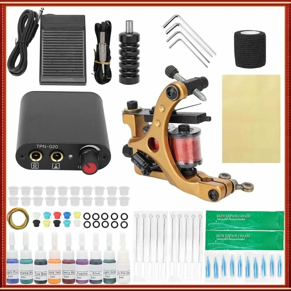 Набор для татуировок, универсальный и эффективный, для всех уровней мастеров