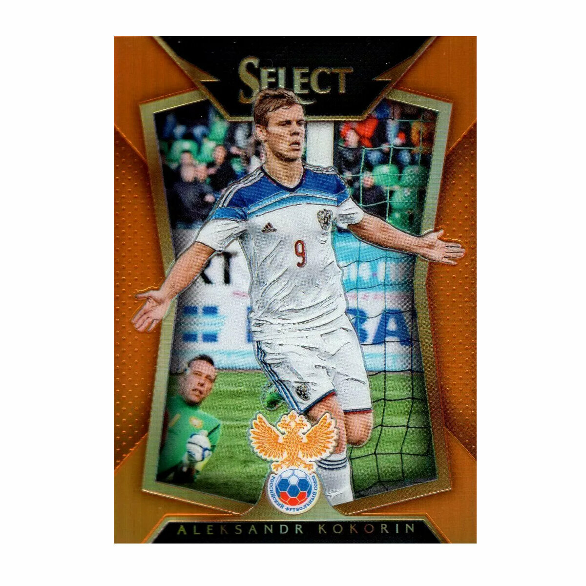 Коллекционная карточка Panini Select Soccer 2015-16: #27.1 Александр Кокорин - Base Orange