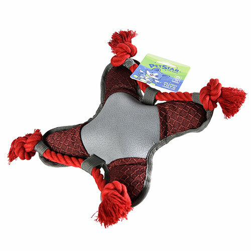 Игрушка Пет Стар для собак звезда с пищалкой, текстиль 30 х 21,5 см