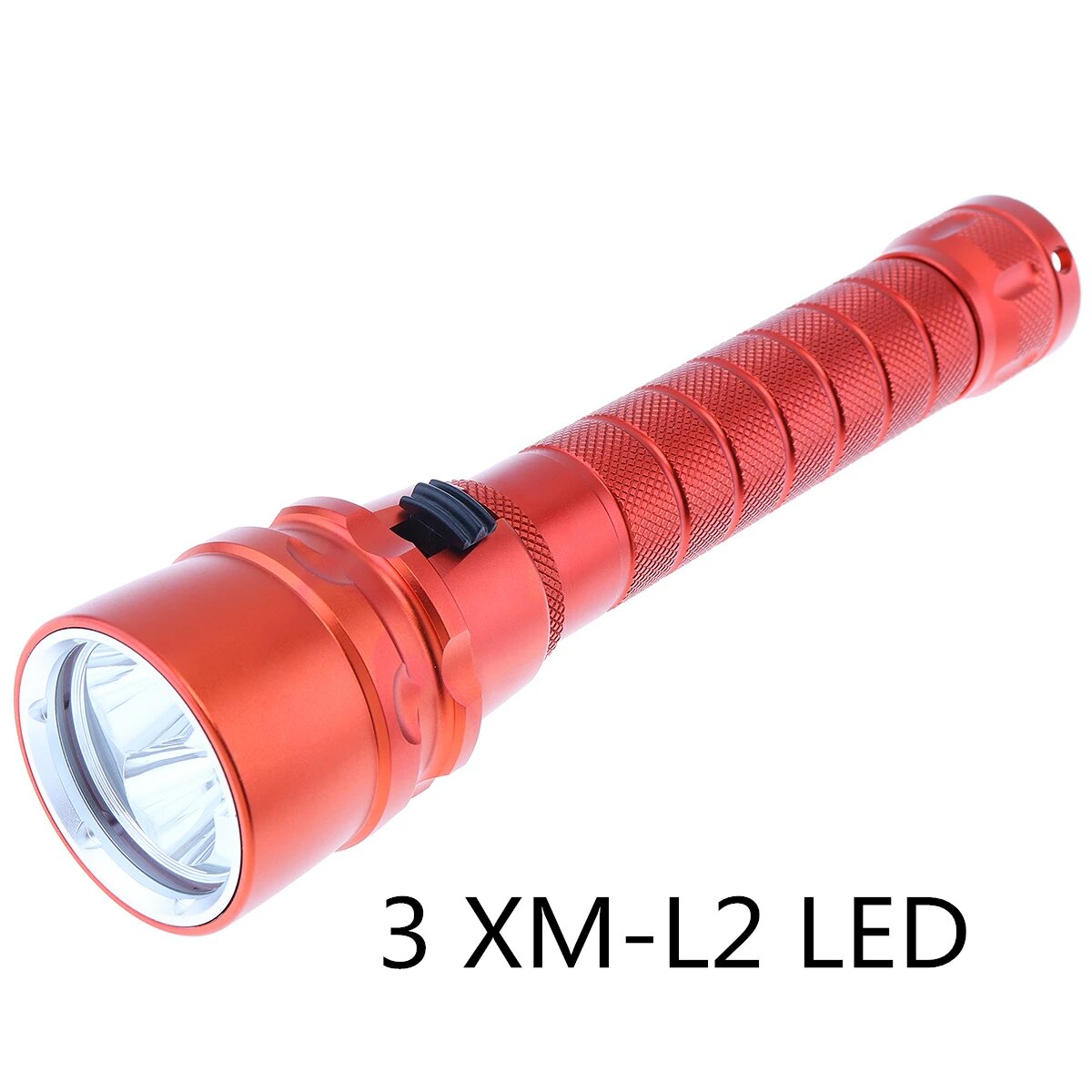 SecurityIng супер яркий фонарь для дайвинга IPX8 7500-10000 люмен Красный, 3 x L2 LED