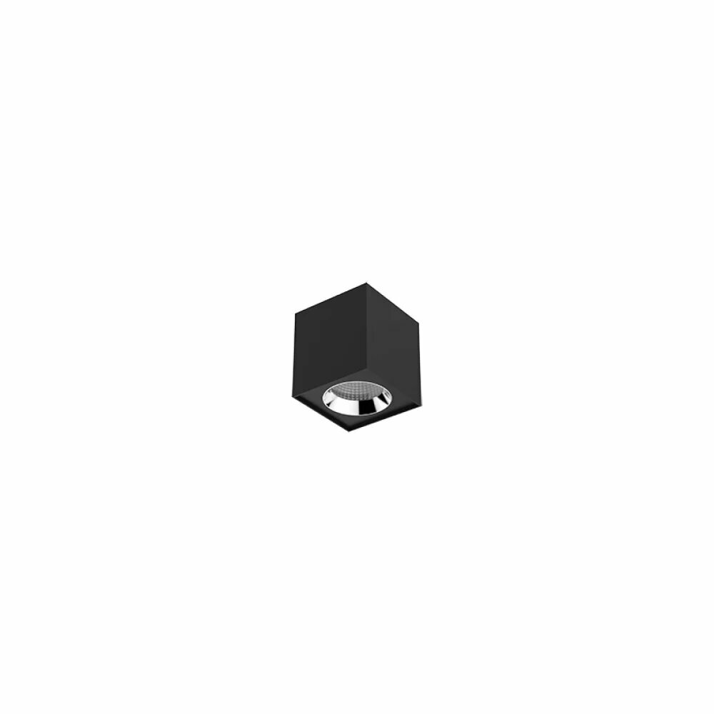 Светодиодный светильник VARTON DL-02 Cube накладной 125x135 20 Вт 3000 K 35 RAL9005 черный муар V1-R0-T0360-20000-2002030