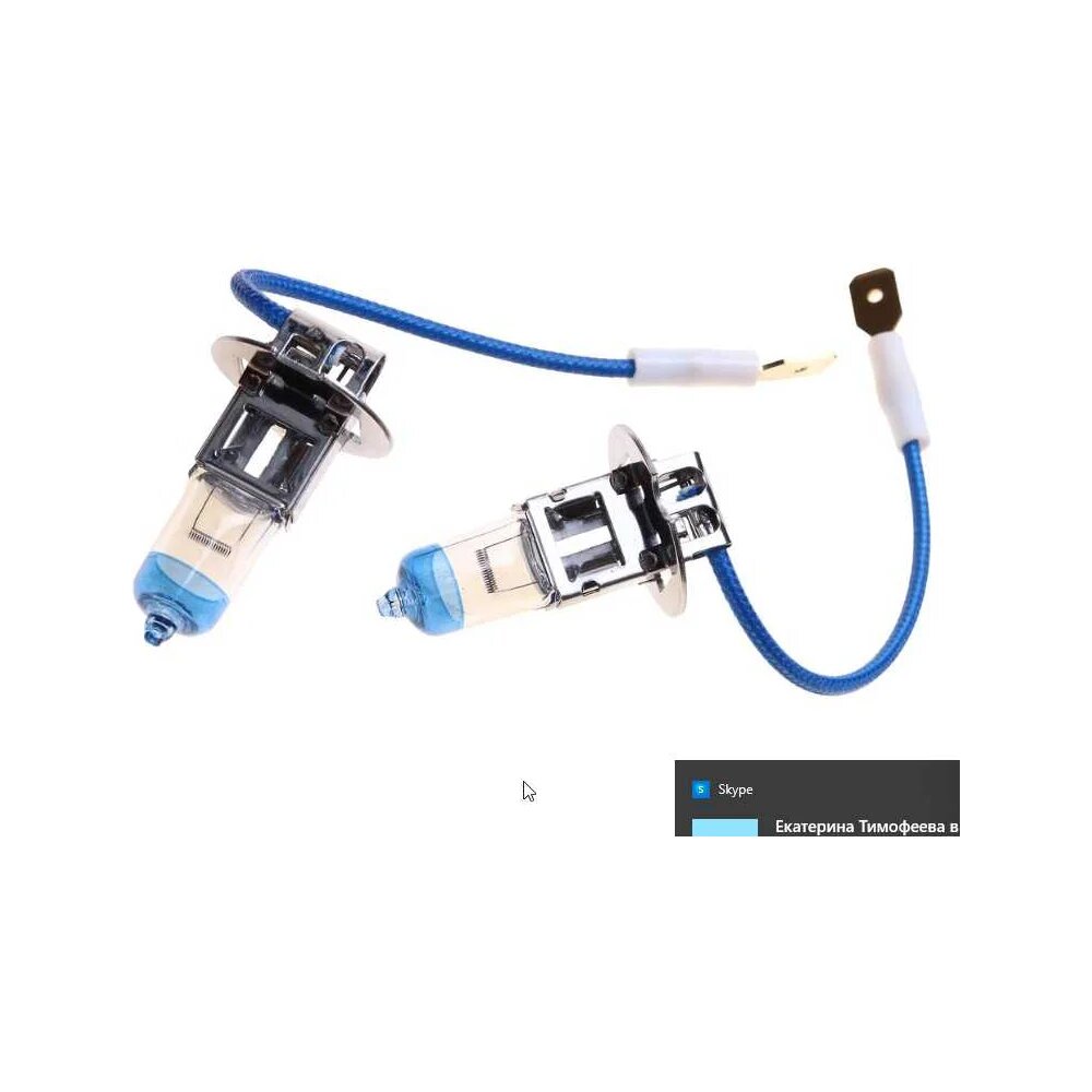 Автолампа H3 55 PK22s +50 бокс, 2шт 12V Megapower M-37033013 251343