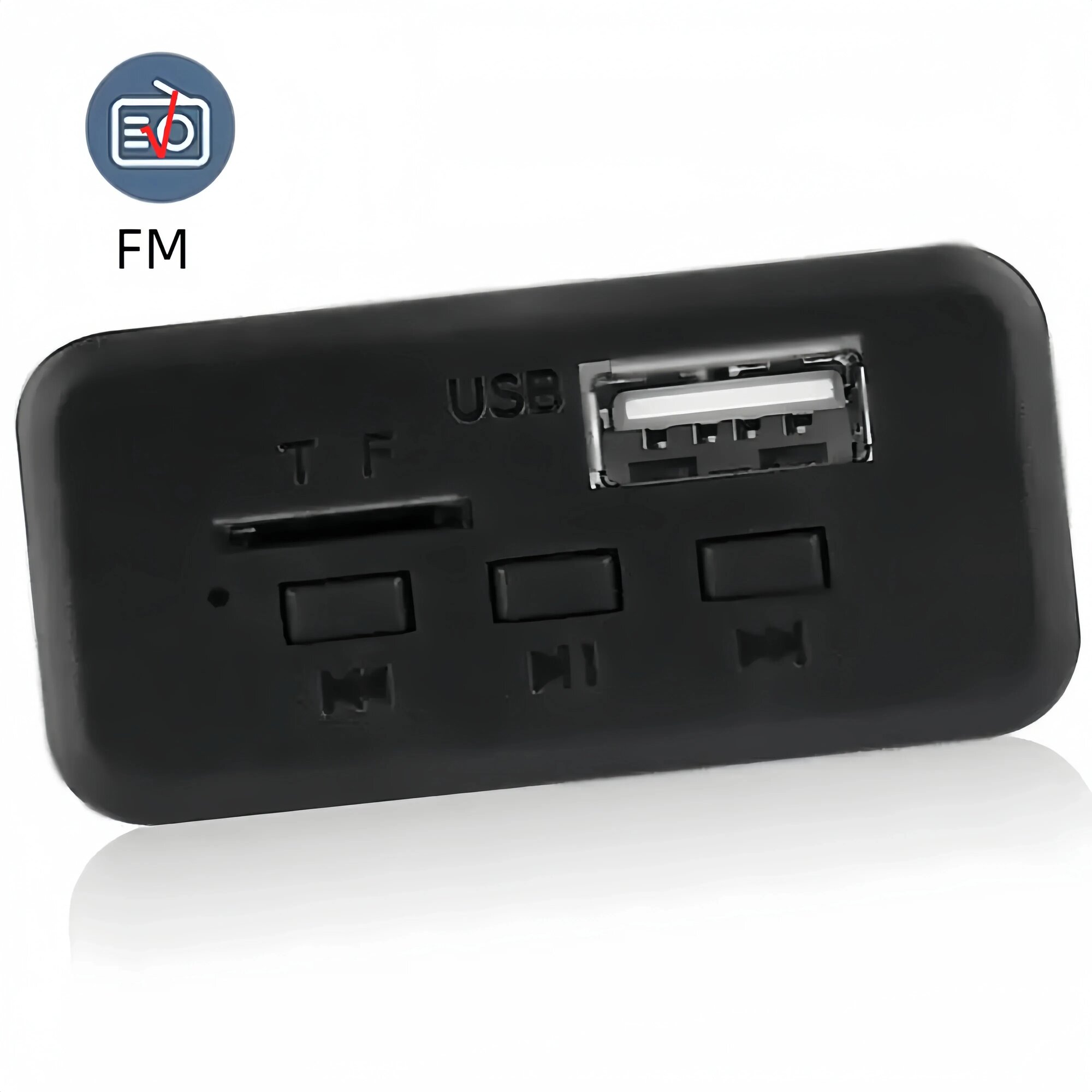 Беспроводной MP3-плеер Bluetooth 5.3 с FM-радио или без FM With FM Black