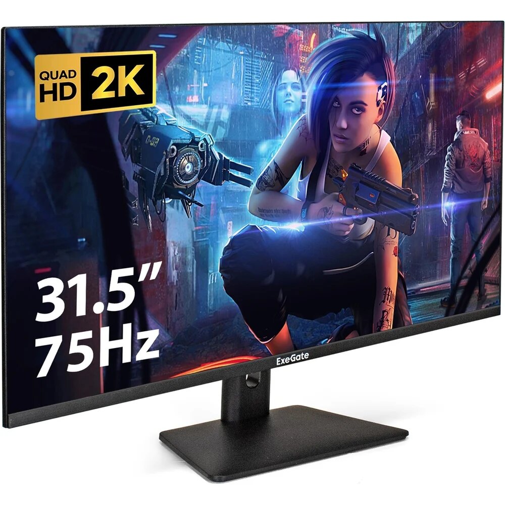 Монитор ExeGate SmartView ES3207CA, безрамочный с аудио выходом, IPS, 32", 2K