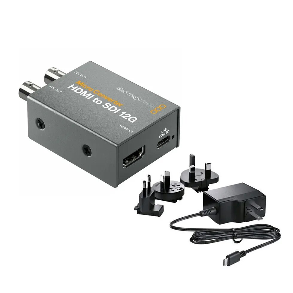 Микро-конвертер Blackmagic Micro Converter HDMI to SDI 12G PSU