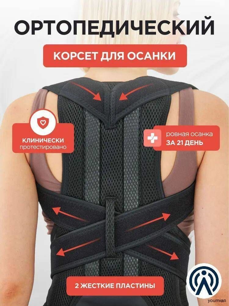 Защита спины горнолыжная, сноубордическая, размер: M