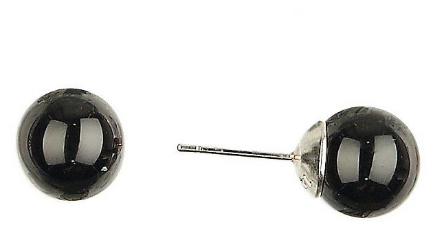 Серьги пусеты, агат