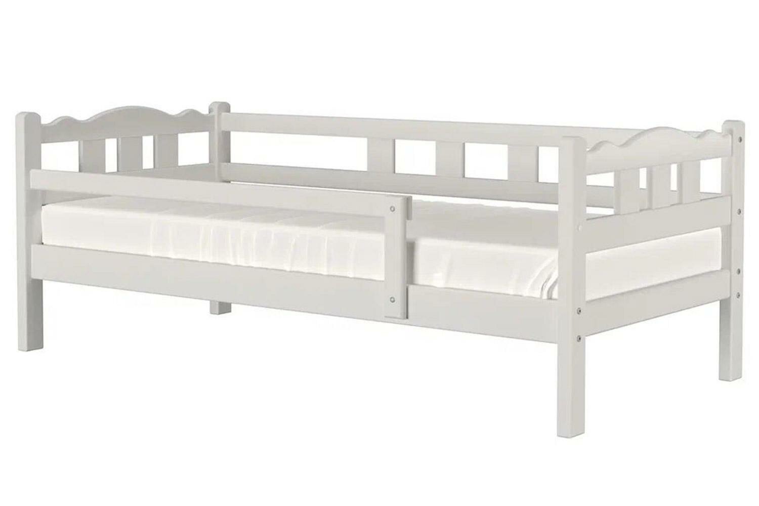 Кровать односпальная Миа ПКМ-БА, 80х180 см, цвет белый античный