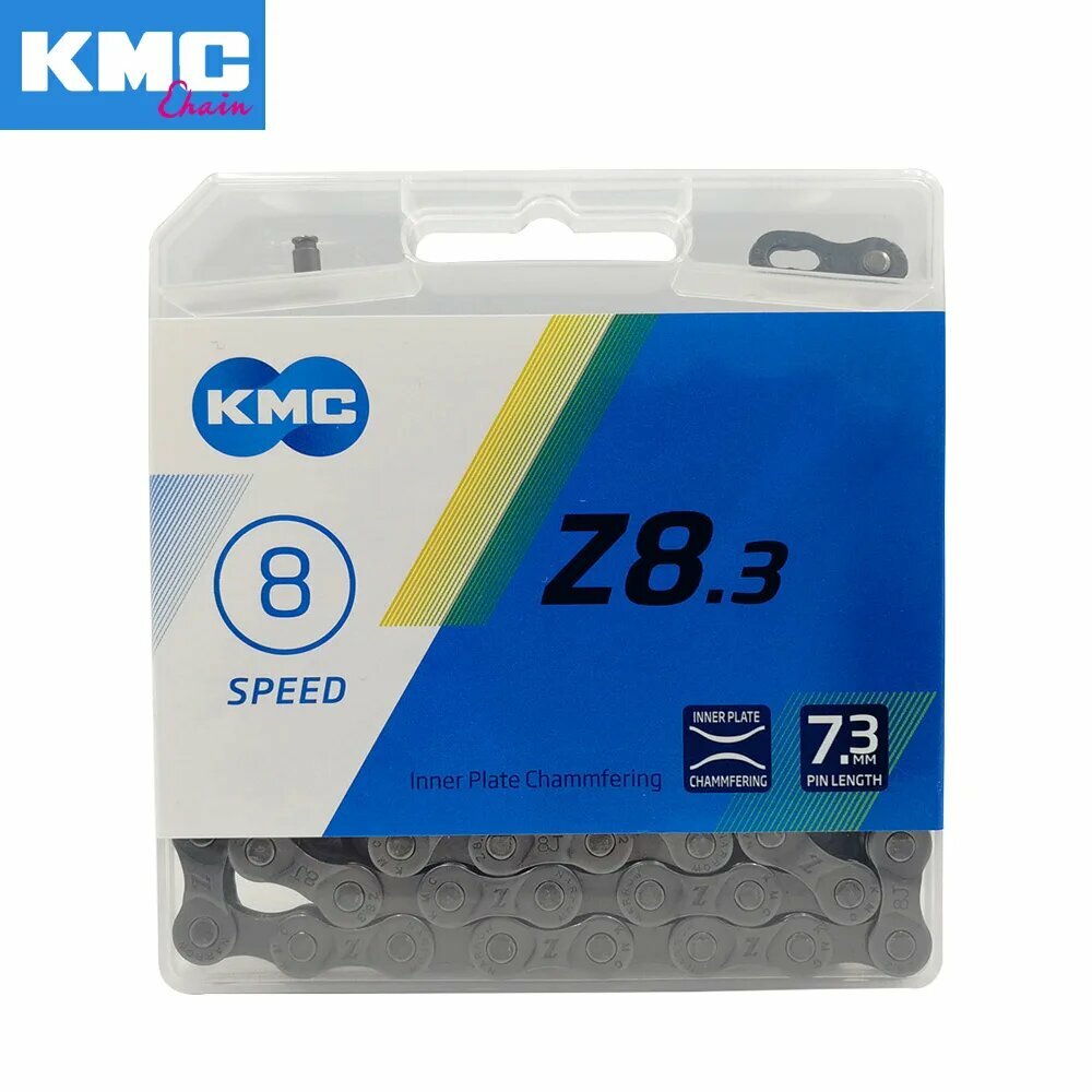 KMC Z8.3 велоцепь 8 скоростей серая