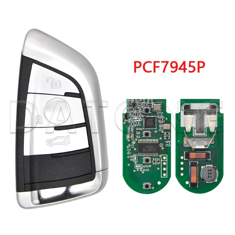 Автомобильный дистанционный ключ Datong World для BMW 1 3 5 7 серии X1 X3 X5 X6 X7 F CAS4 CAS4+ FEM 2011-2017 PCF7945 Замена ключа без ключа Go Car Key C PCF7945, 434 MHz