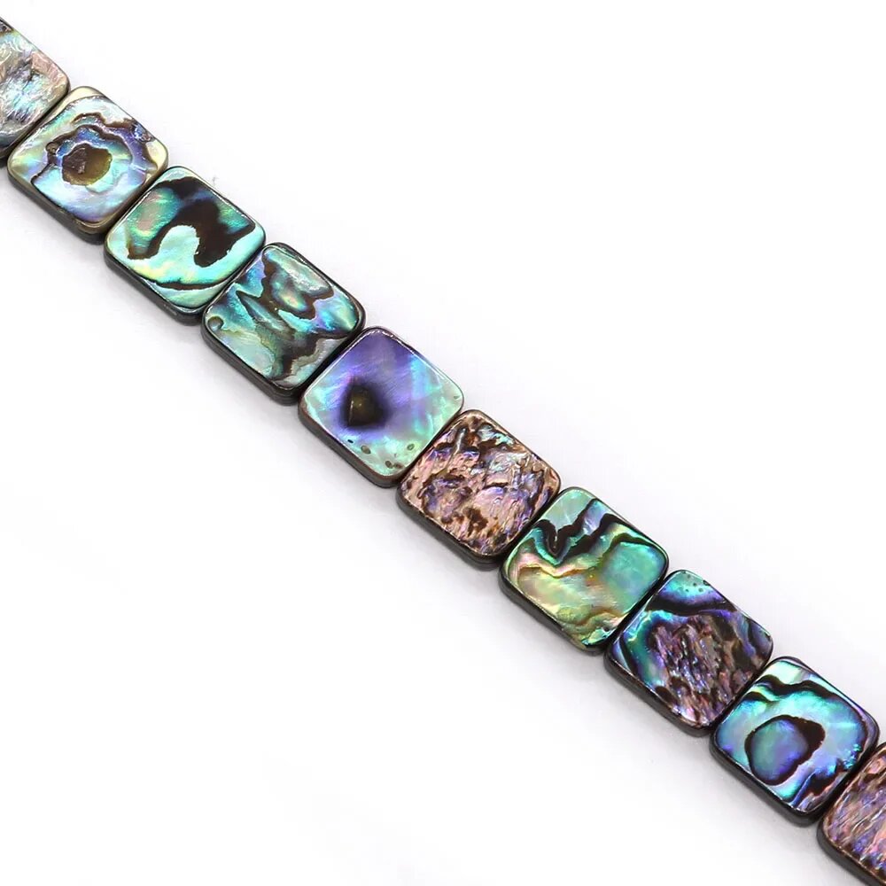 Квадратные бусины из перламутра LILDBZ 6-20 мм 14mm-28pcs