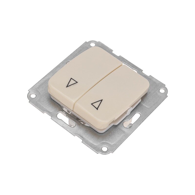 Набор Выключатель KRANZ DEA для жалюзи, 2 клав, 10А, бежевый {KR-78-0239} 2 шт