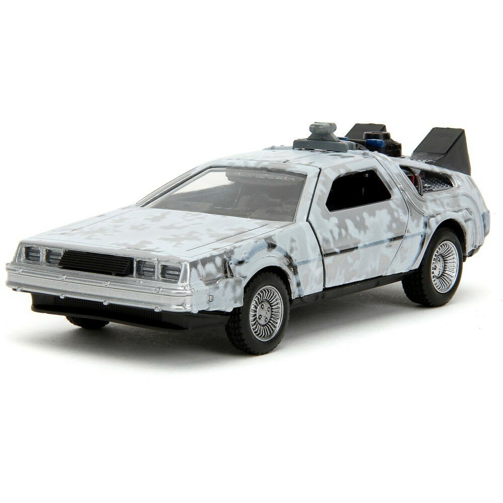 Модель автомобиля Jada Toys Hollywood Rides Back to the Future "Time Machine" DeLorean (Candy Silver/Frost) (1:32) 34785