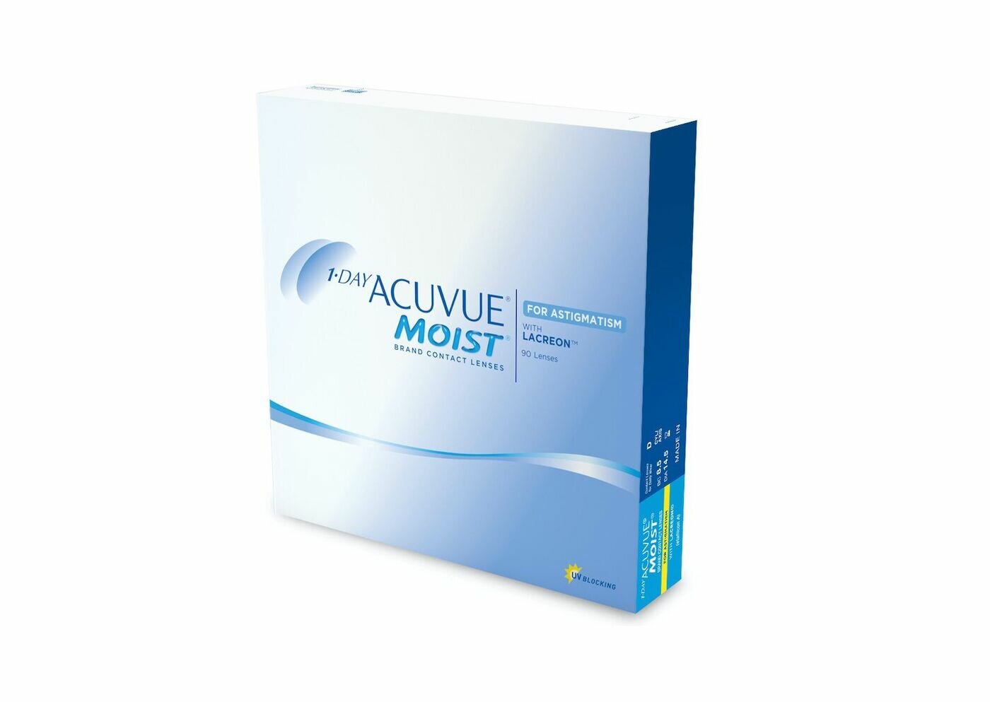 ACUVUE 1-Day Moist for Astigmatism (90 линз) BC 8,5 SPH -1.75 CYL -0,75 AXIS 180
