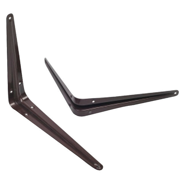 Консоль жестяная сталь, размер: 250х300х45мм, цвет: коричневая