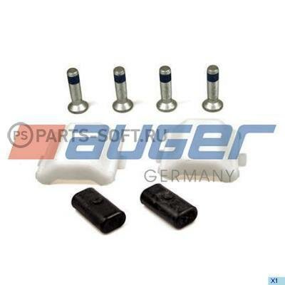 AUGER 79133 р/к опор седла на 2 стороны! 1x(п/м)подушки(2+2шт)+болты для крепл.(4шт)\ JOST JSK40/42