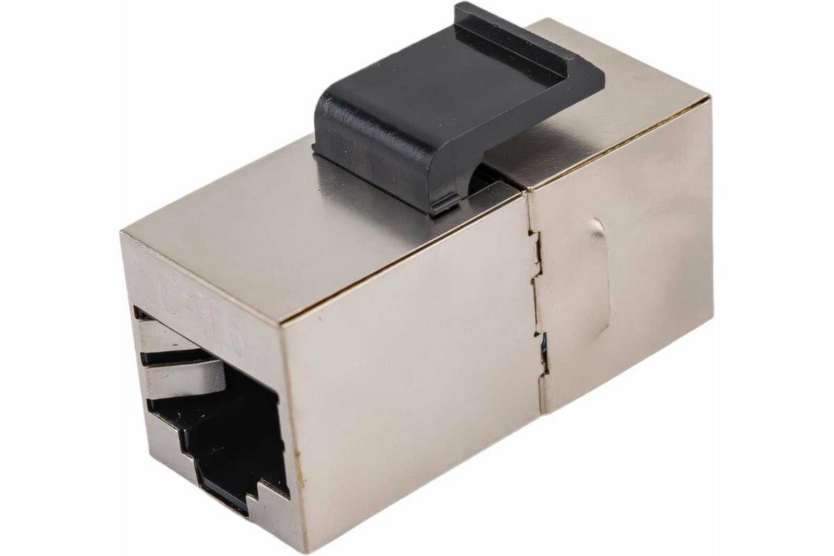 Cabeus Проходной адаптер формата Keystone, RJ45-RJ45 (8p8c), категория 6, экранированный CA-KJ-8p8c-C6-SH