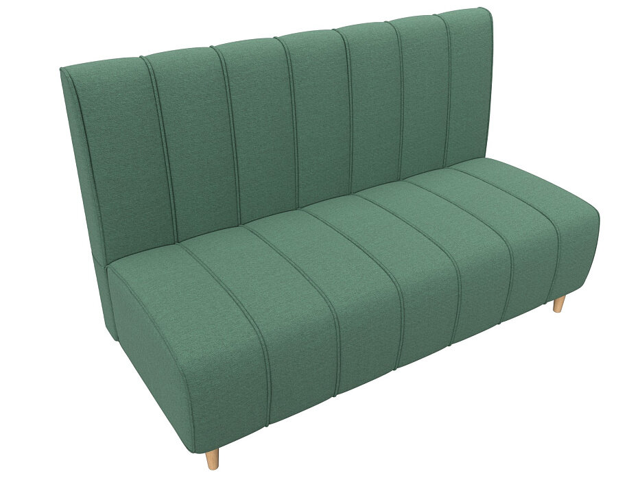 Диван кухонный прямой Ральф, рогожка, механизм нераскладной, Амур зеленый, 152x61x100см. Хит Диванов