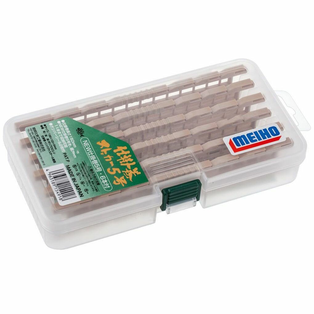 Набор мотовил Meiho NEW SHIKAKEMAKI STOCKER 5 Clear прозрачные мотовила 5 штук