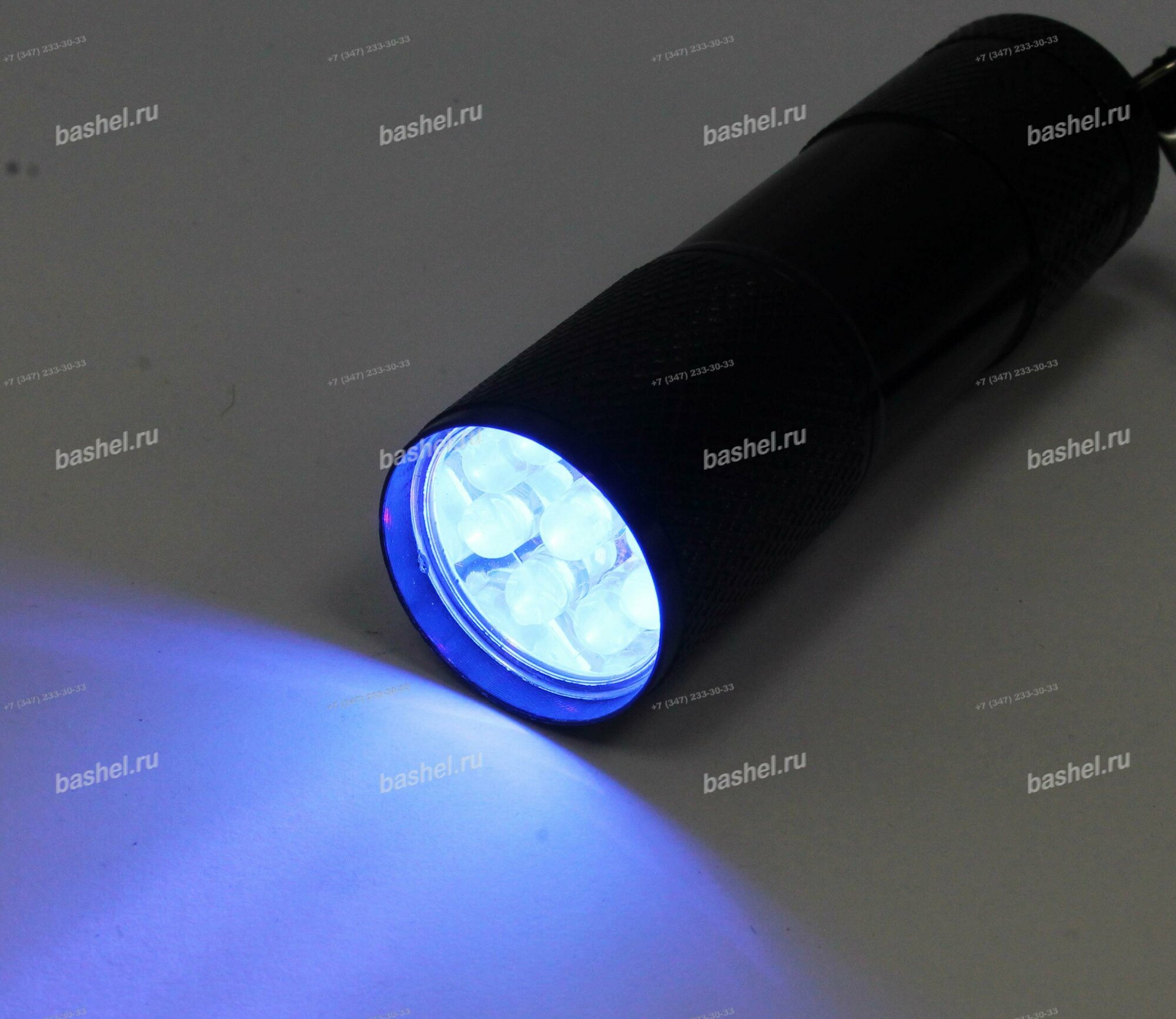 Фонарь светодиодный ультрафиолетовый 9 Led 395 nm (3*AAA)