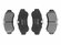 Тормозные колодки Kortex KT3271T, для Nissan, передние, черные, 4 шт