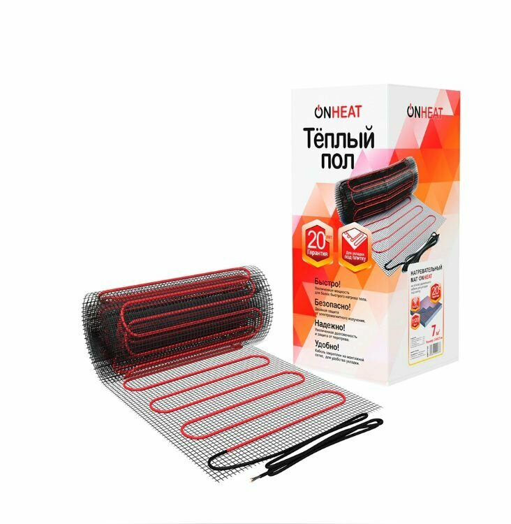 Мат нагревательный ONHEAT 7 м2 1120 Вт