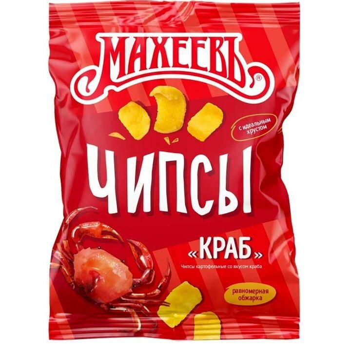Чипсы Махеевъ краб ХБИ 80г