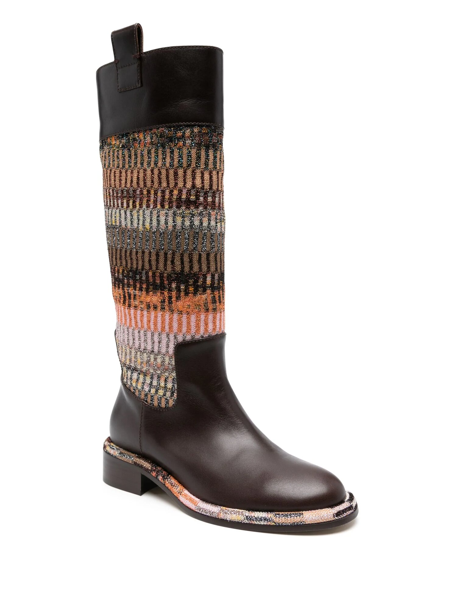 Ботинки Missoni Striped boots, размер 41, коричневый — фото 1