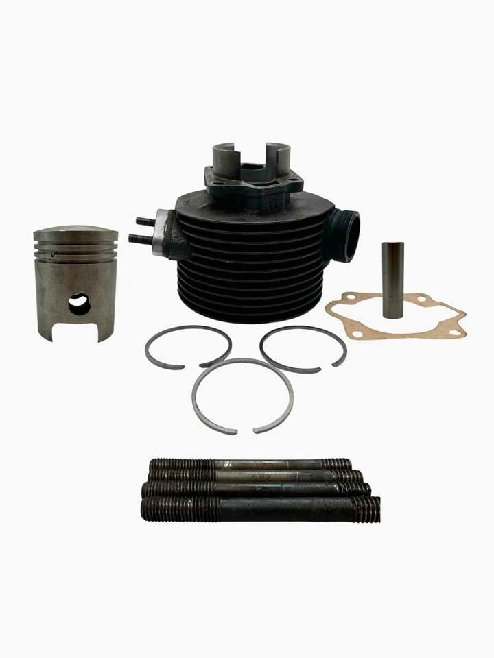 Поршневая группа в сборе на мотороллер Муравей, Тула 1 рем. (чугунная)