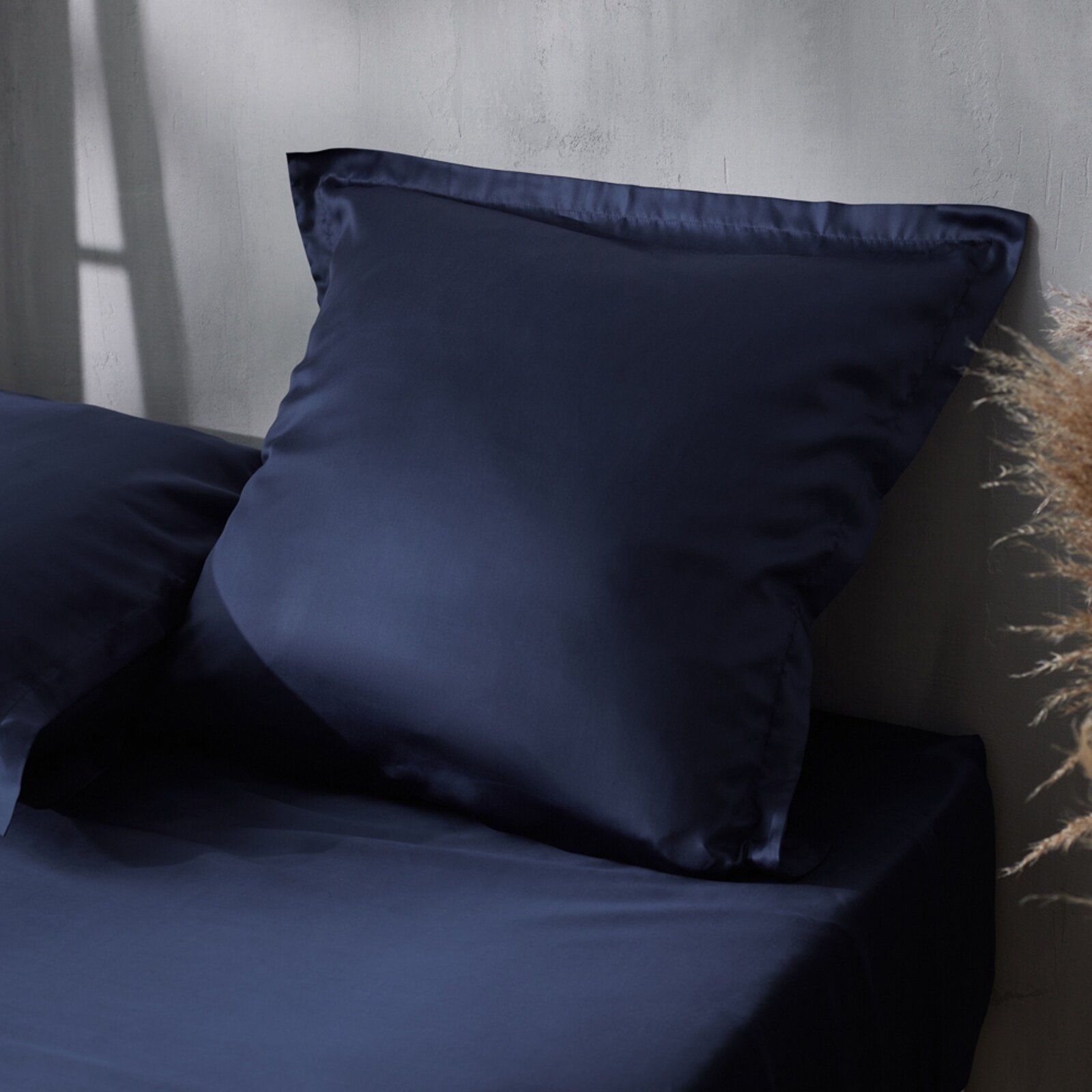 Наволочка SL Home Tencel 70*70+3 см , цв. синий, 10285372