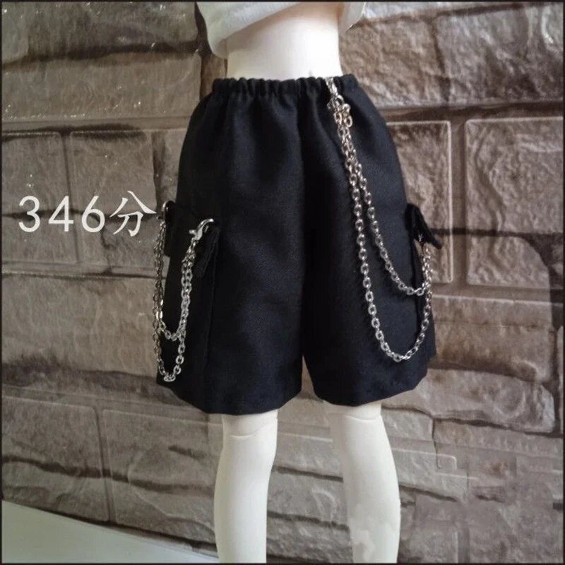 Одежда для куклы 1/3 1/4 1/6 рабочие шорты для шарнирной куклы 30/45/60 см белые/черные/коричневые самодельные Игрушки для девочек платье Черный, black shorts, for 40-47cm doll