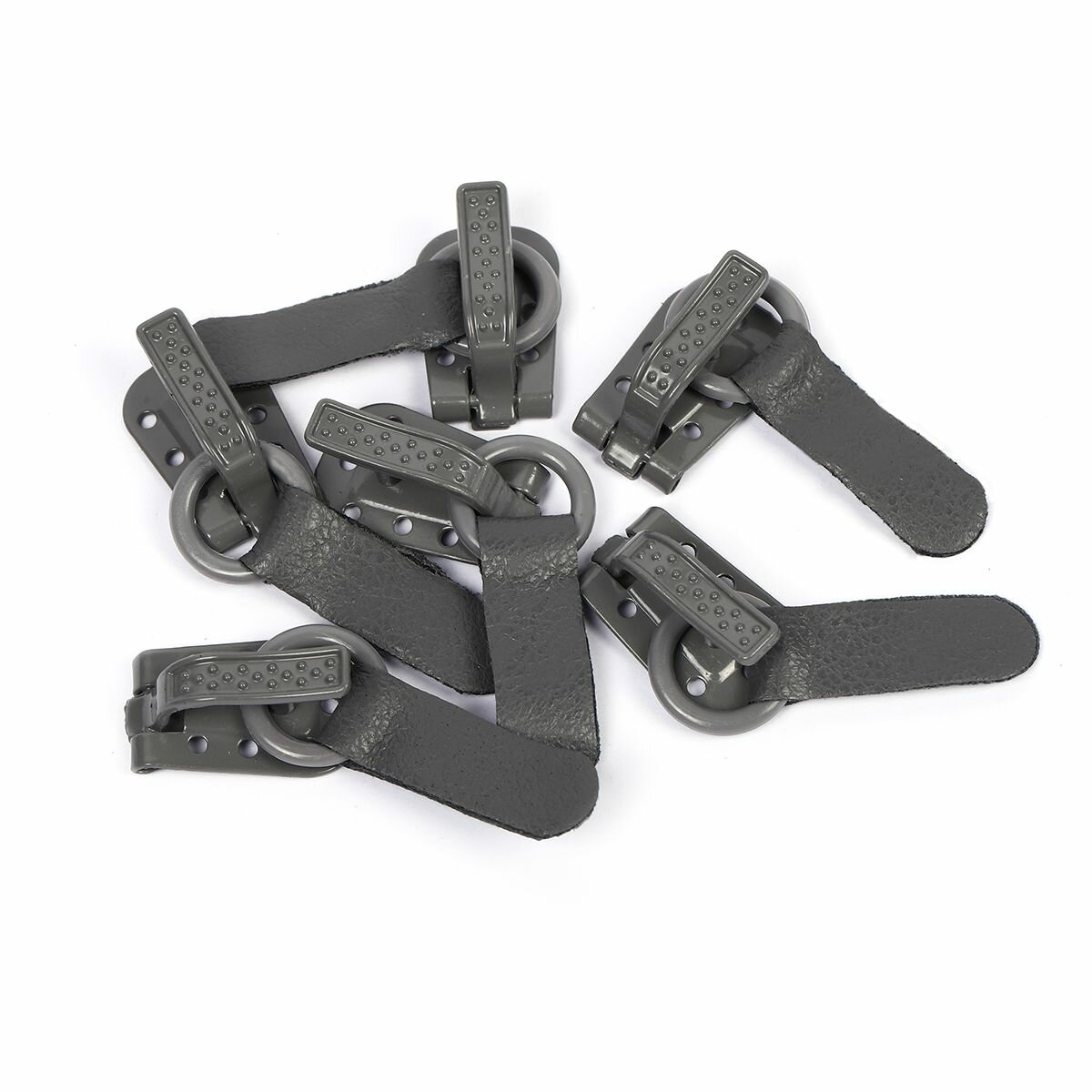 Шубные крючки металл цв. серый (10 штук)