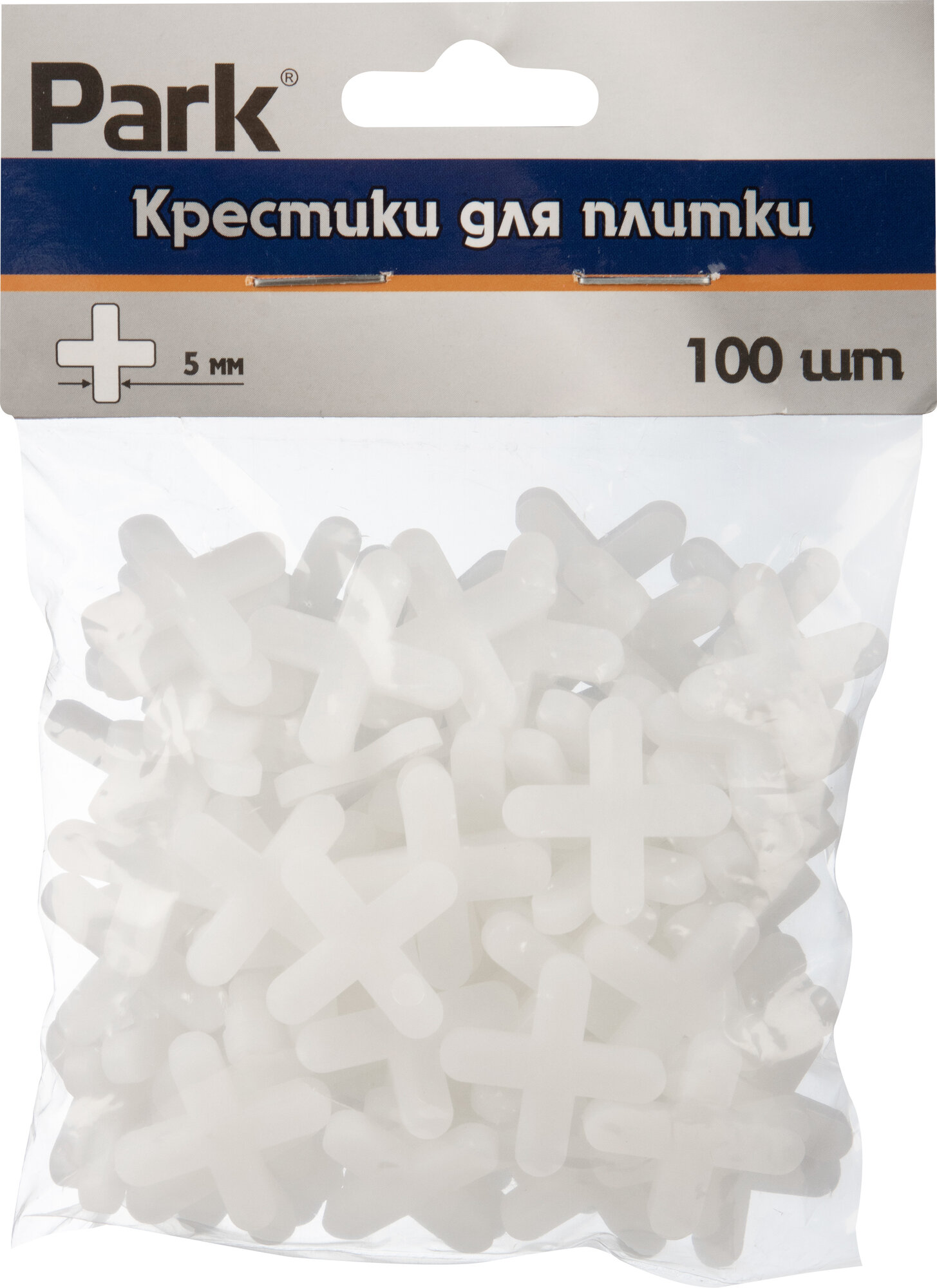 Крестики для кафельной плитки Park, ширина шва: 5 мм, 100 шт.