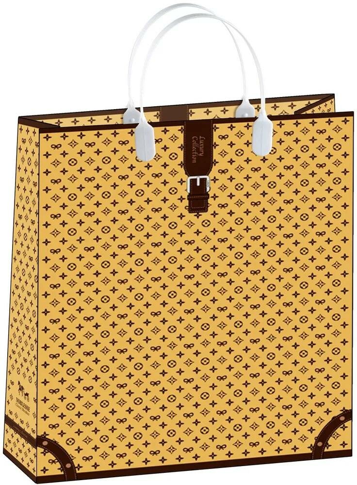 Пакет подарочный Сервисторг 320х420 мм, с пластиковой ручкой (BAL 93)