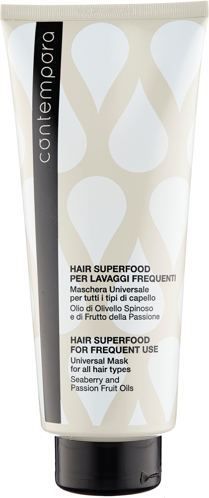 Маска универсальная Barex Contempora для всех типов волос с маслом облепихи и маслом маракуйи, 350 мл,