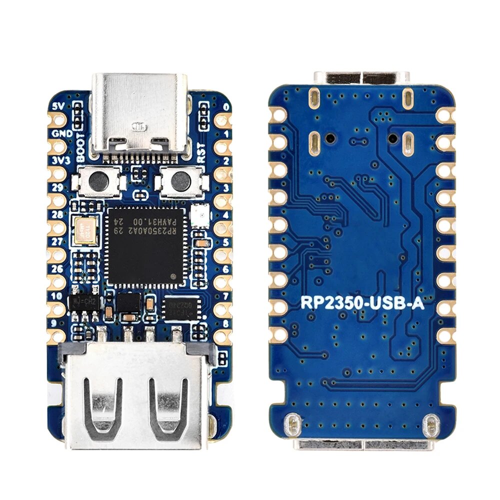 Aideepen плата RP2350A для роботов и носимых устройств RP2350-USB-A Type-C