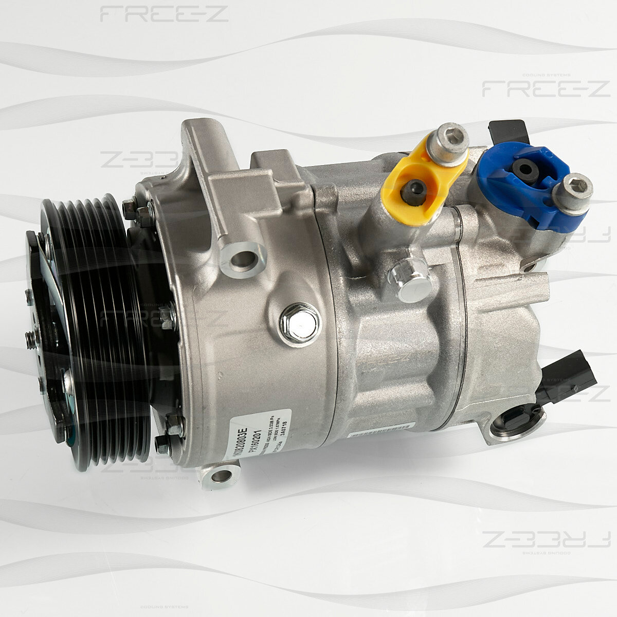 Компрессор кондиционера Шкода Октавия А5/А7, Пассат Б6, Гольф 5-6, FREE-Z KC3018 / 1K0820808A / 1K0820859S / 1K0820859T